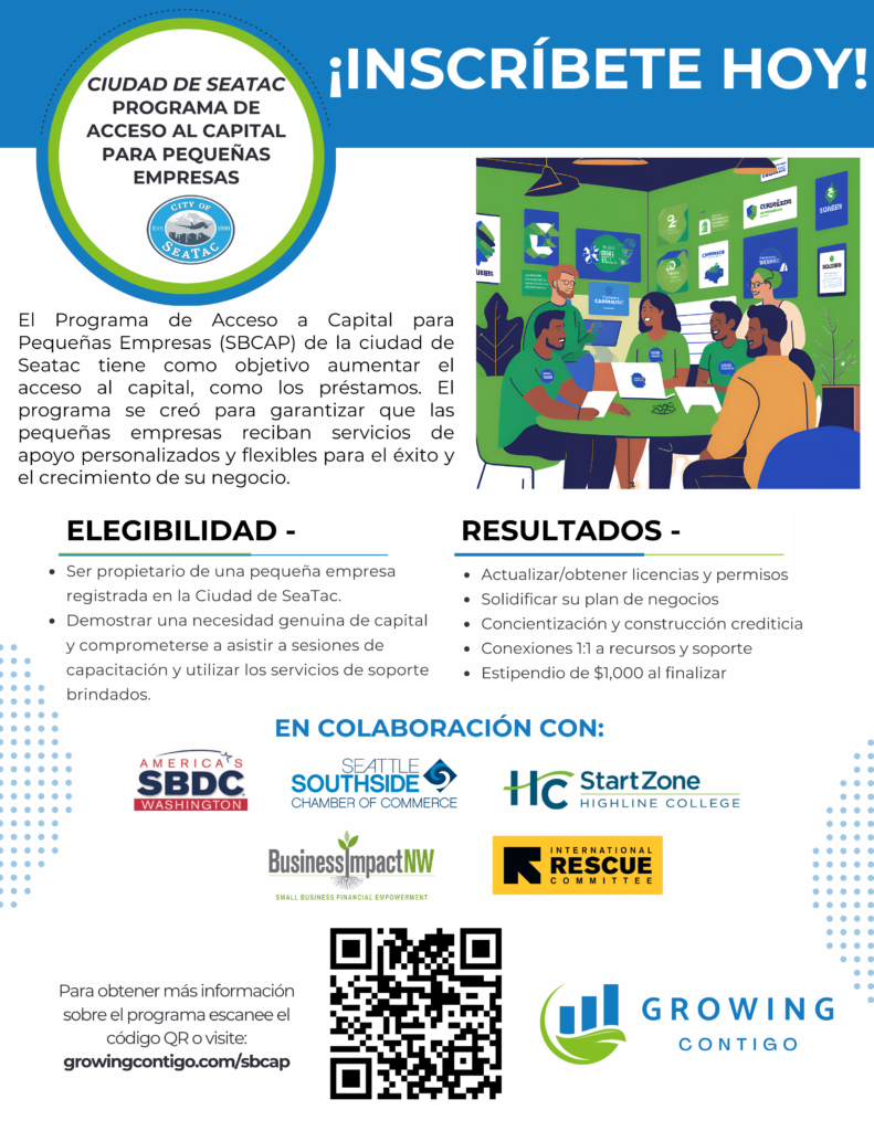 SeaTac Small Business Capital Access Program - Growing Contigo, LLC